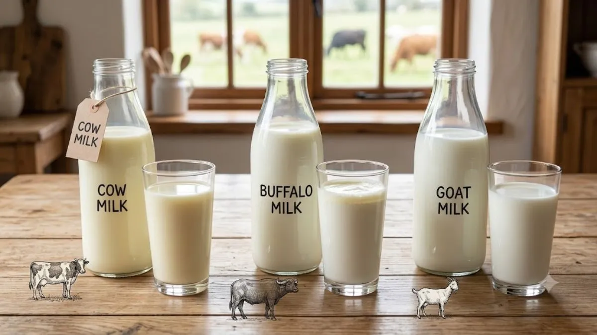 Cow Milk vs Buffalo Milk vs Goat Milk: Which Is Healthier? | OnlyMyHealth
