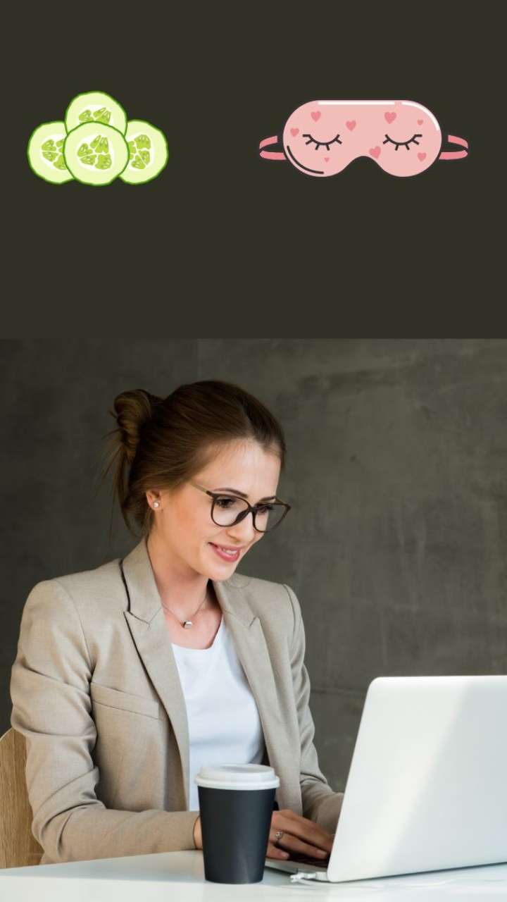 DIY Cucumber Eye Cooling Mask For Desktop Job People